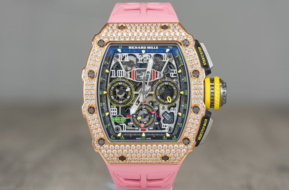 Richard Mille RM11-03 Flyback Chronograph Diamond Set Rose Gold – Watch ...
