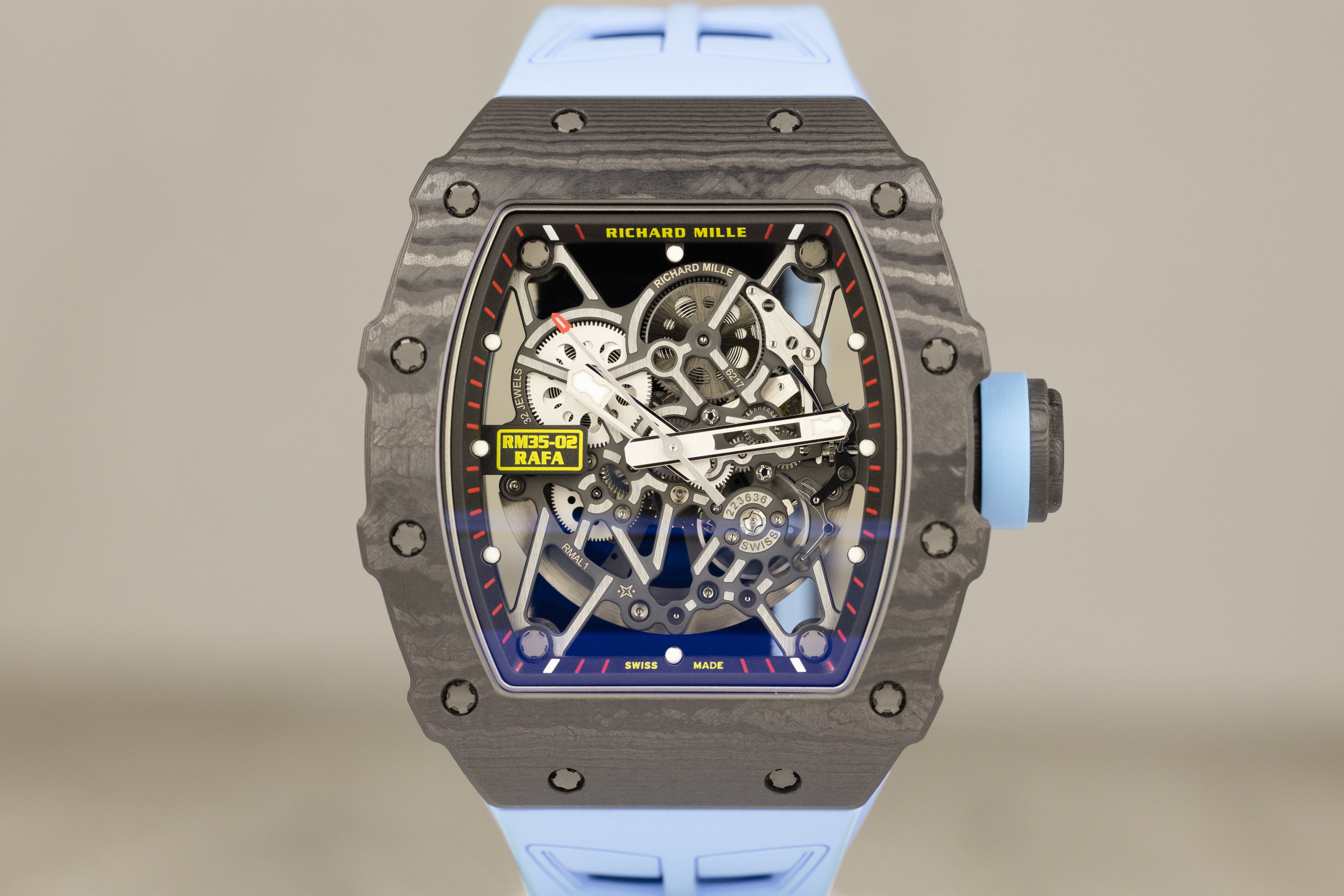 Richard Mille RM35-02 Rafa Nadal Carbon TPT Skeletonized Dial – Watch Plug